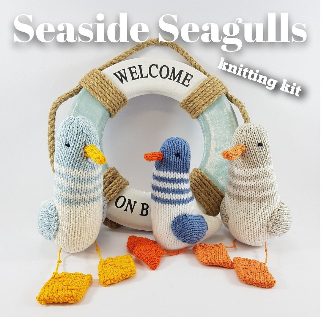 Knitting Kit to Make Your Very Own Seaside Seagulls - Easy to Knit ...