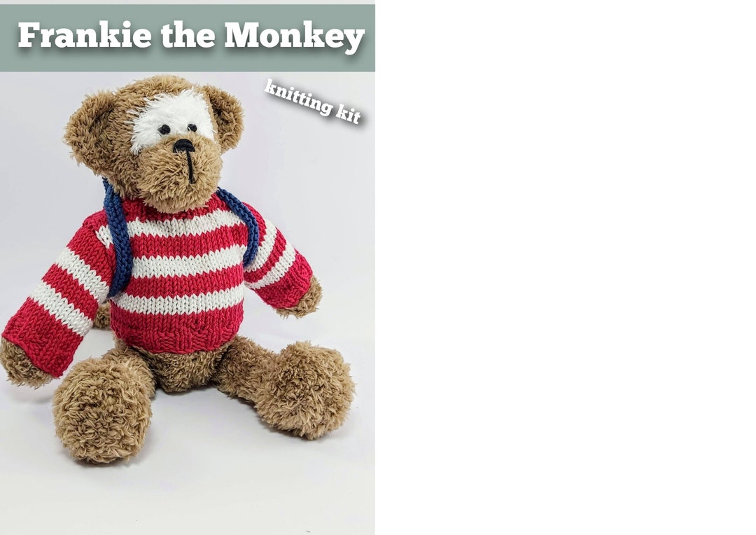 Frankie the Monkey Knitting Kit Make Your Very Own Monkey Easy to Knit ...