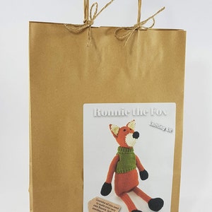 Ronnie the Fox Knitting Kit - Make Your Very Own Fox - Easy to Knit ...