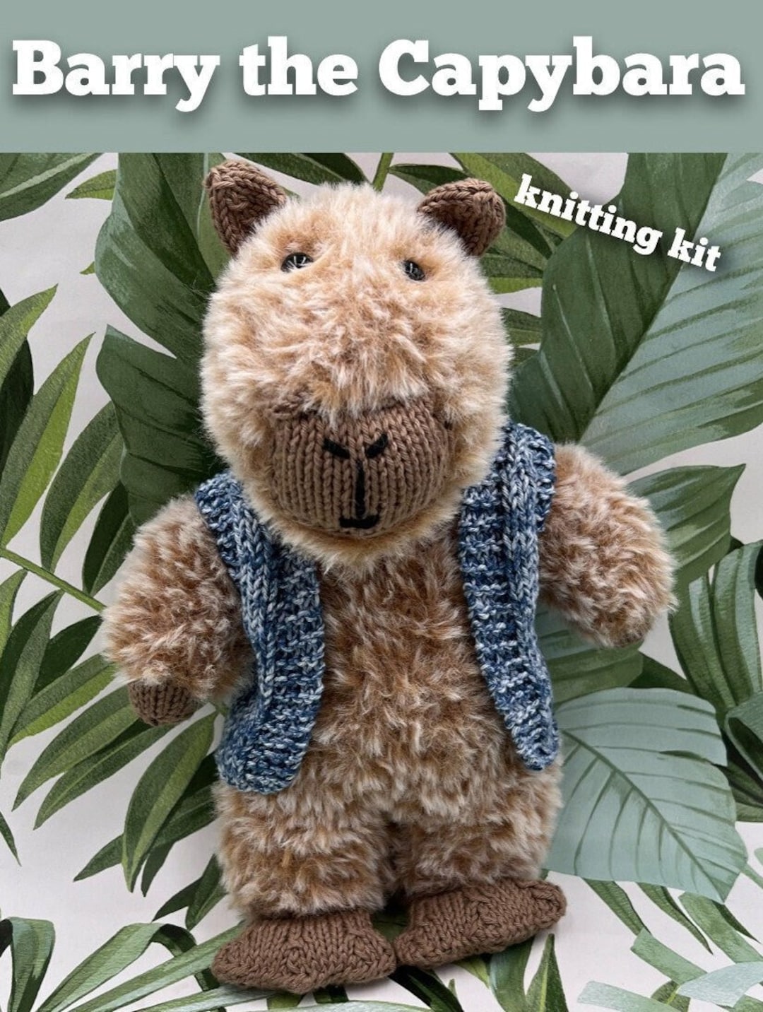 Barry the Capybara Knitting Kit - Make Your Very Own Capybara - Easy to ...