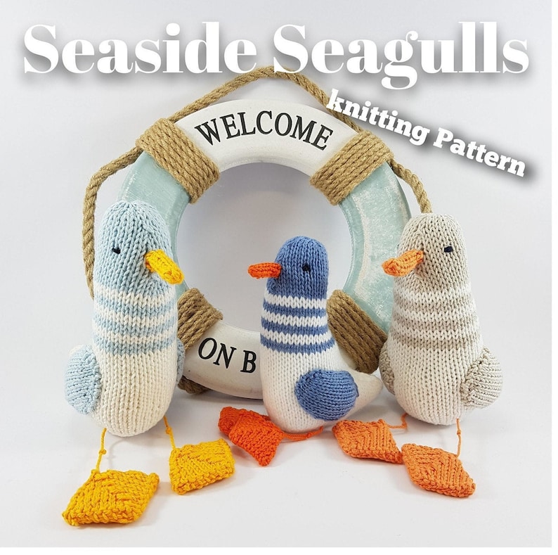 Seaside Seagulls Knitting Pattern - Make Your Very Own Seagulls - Easy ...
