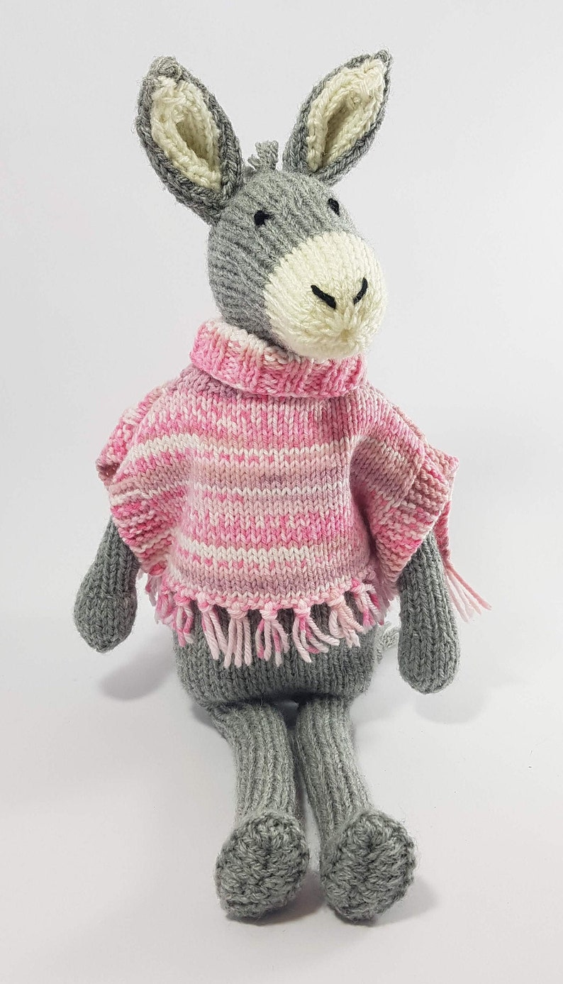 Knitted Toy Knitting Pattern for Nell the Donkey PDF Download | Etsy
