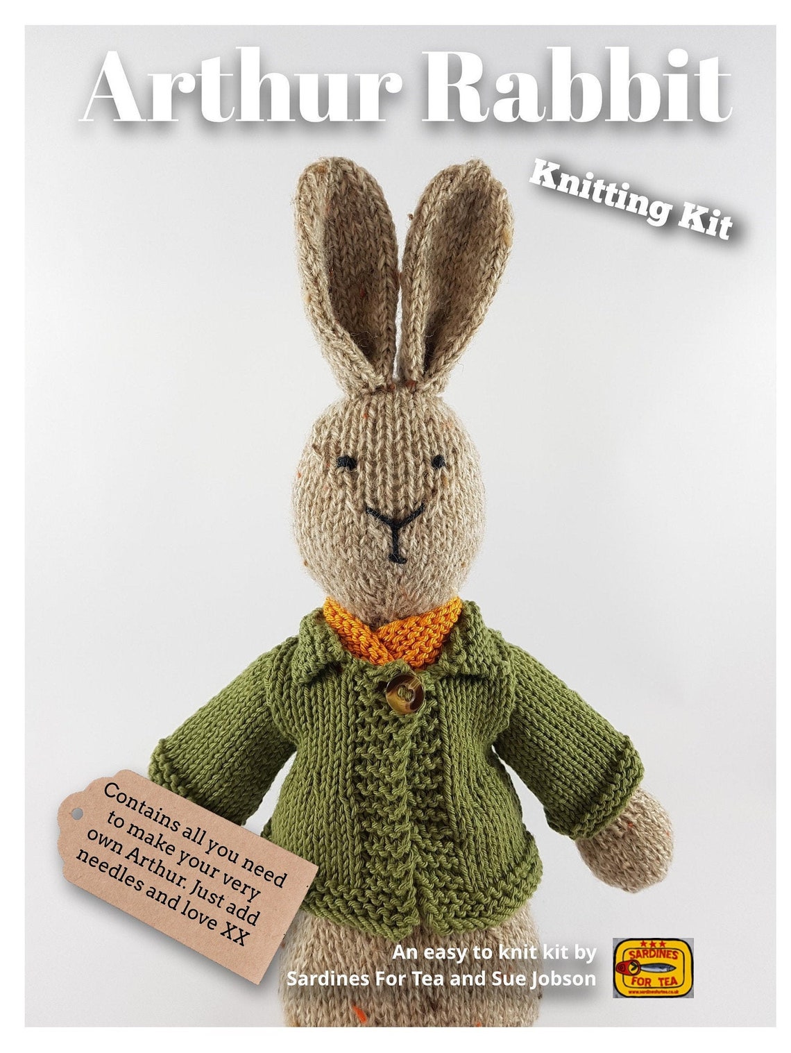 Arthur Rabbit Knitting Kit Make Your Very Own bunny rabbit | Etsy