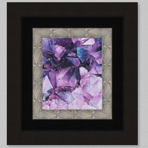 Amethyst Crystal Cluster Cross Stitch Pattern ~ PDF, Instant Download ...