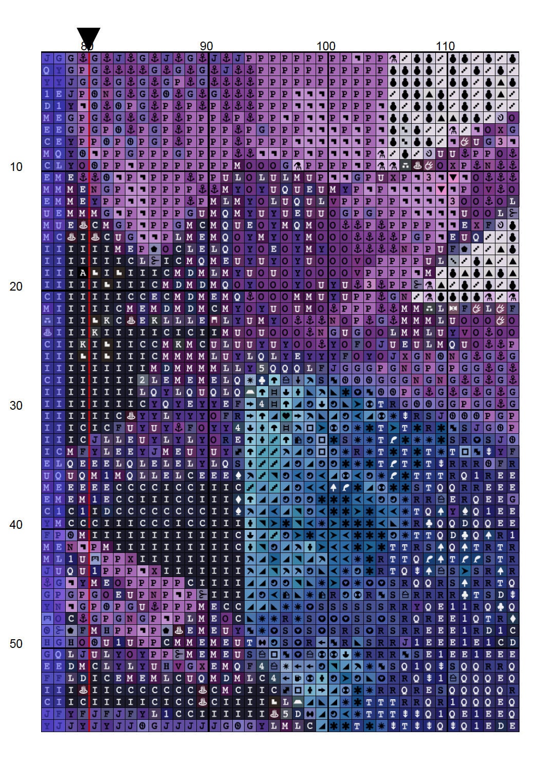 Amethyst Crystal Cluster Cross Stitch Pattern ~ PDF, Instant Download ...