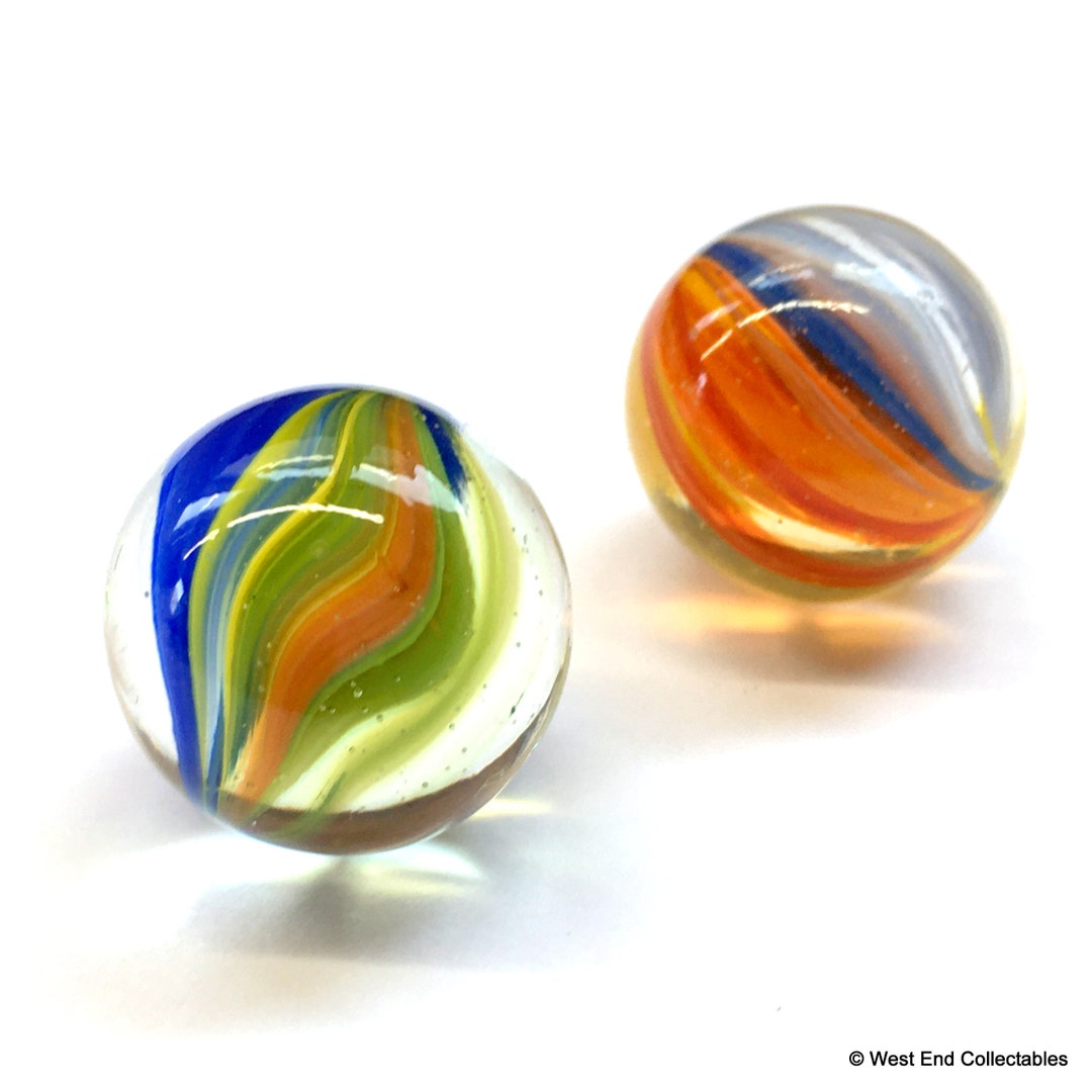 10 X Stunning Rainbow Cat's Eyes Small 16mm Glass Marbles - Earring ...