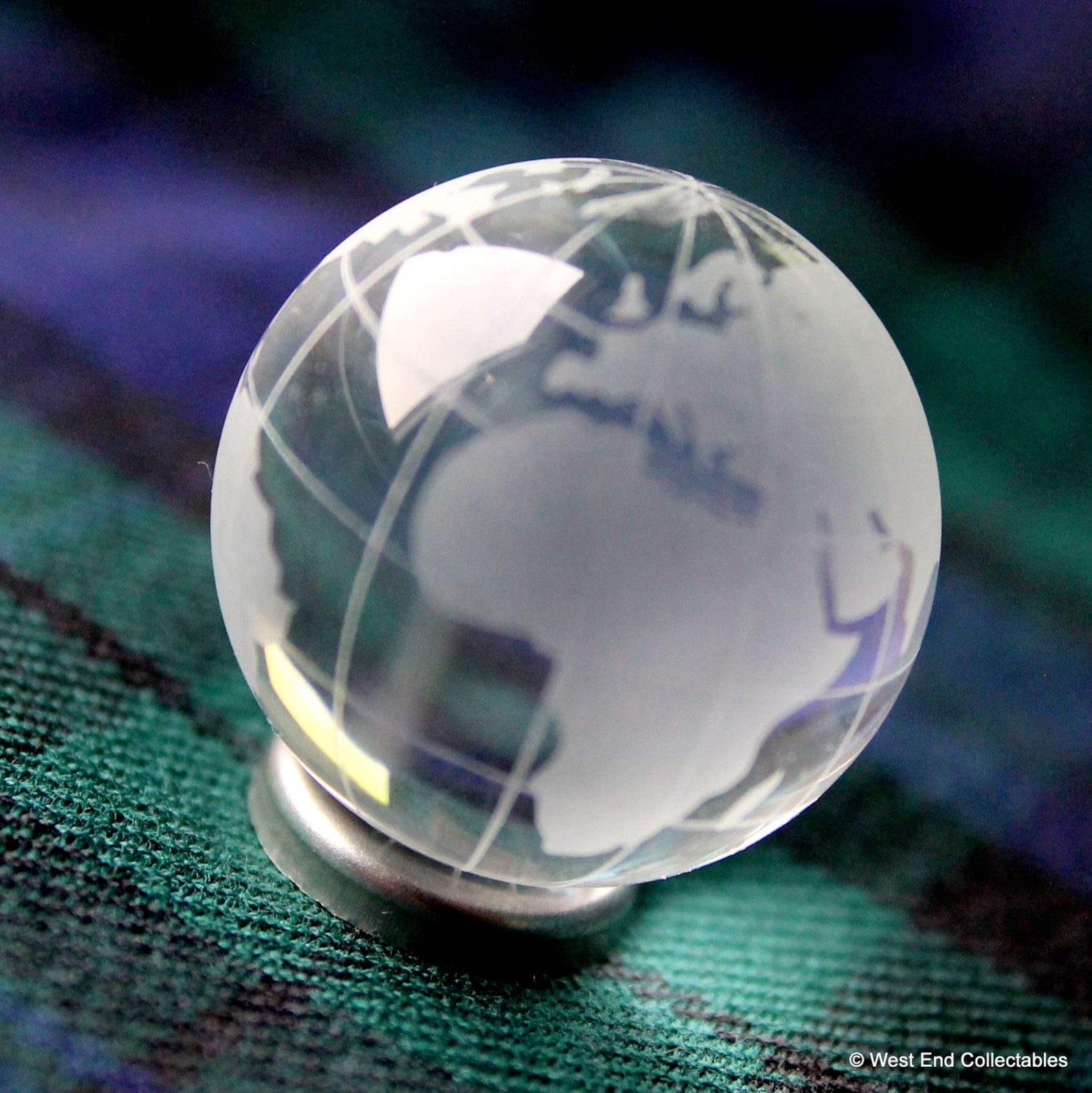 Large 30mm 1.2 Clear Frosted Glass Earth Globe Marble | Etsy