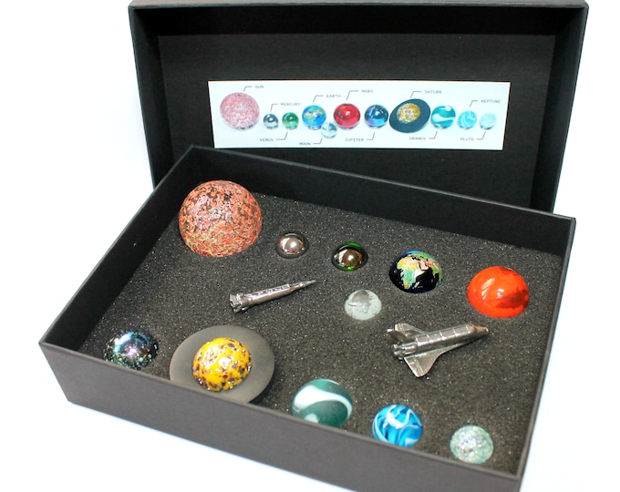 Collectors Solar System Model Orrery Ultimate Marbles Collection Set ...