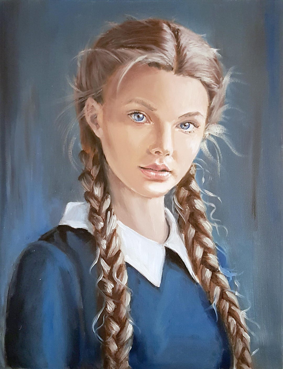 Custom Oil Portrait From Photo, Hand Painted Art Commission - Etsy
