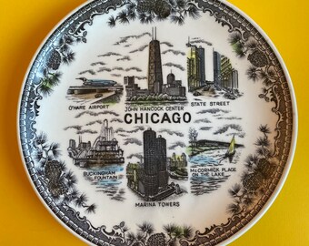 Chicago Decorative Plate - Etsy