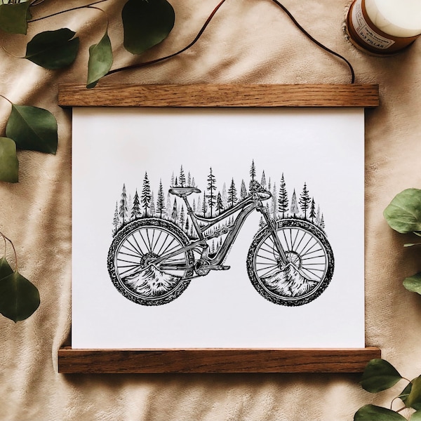 Bicycle Art Print - Etsy