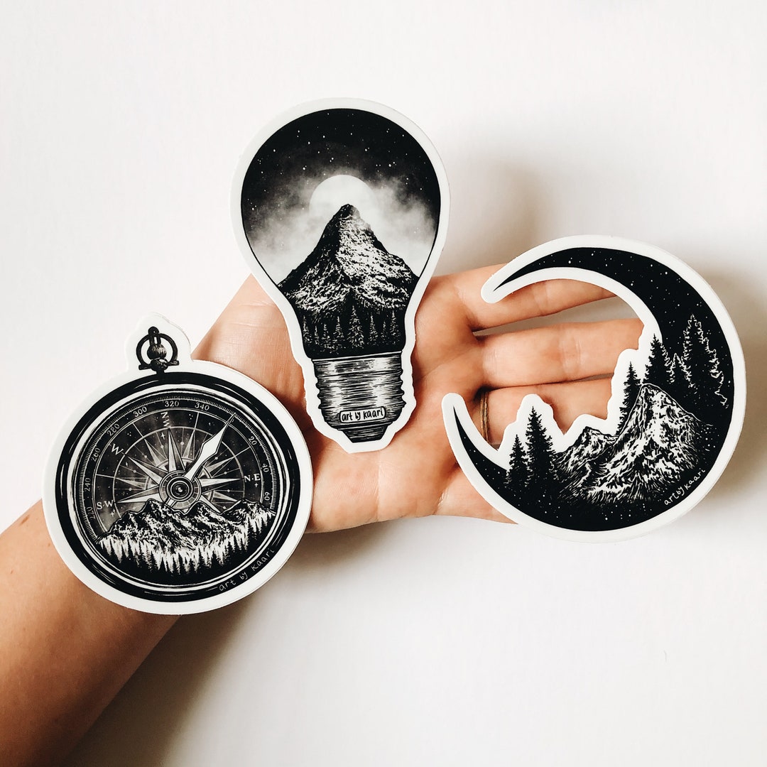 Mountains & Nature Sticker Pack - Adventure, Exploration Themed ...