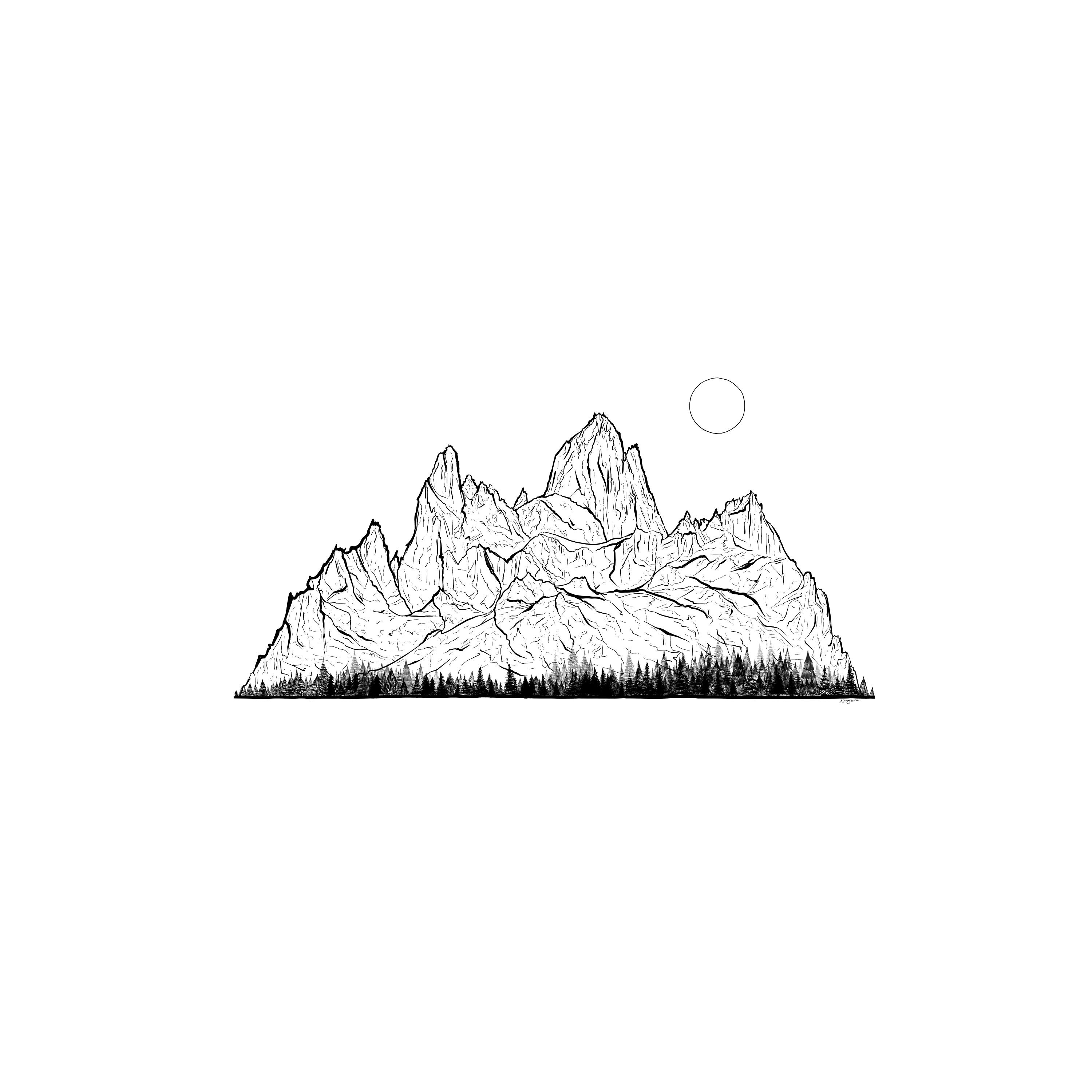 Mountains Fitz Roy Art Print Camping Adventure | Etsy