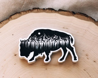 Camera Mountain Lens II Vinyl Sticker Wanderlust Sticker Nature ...