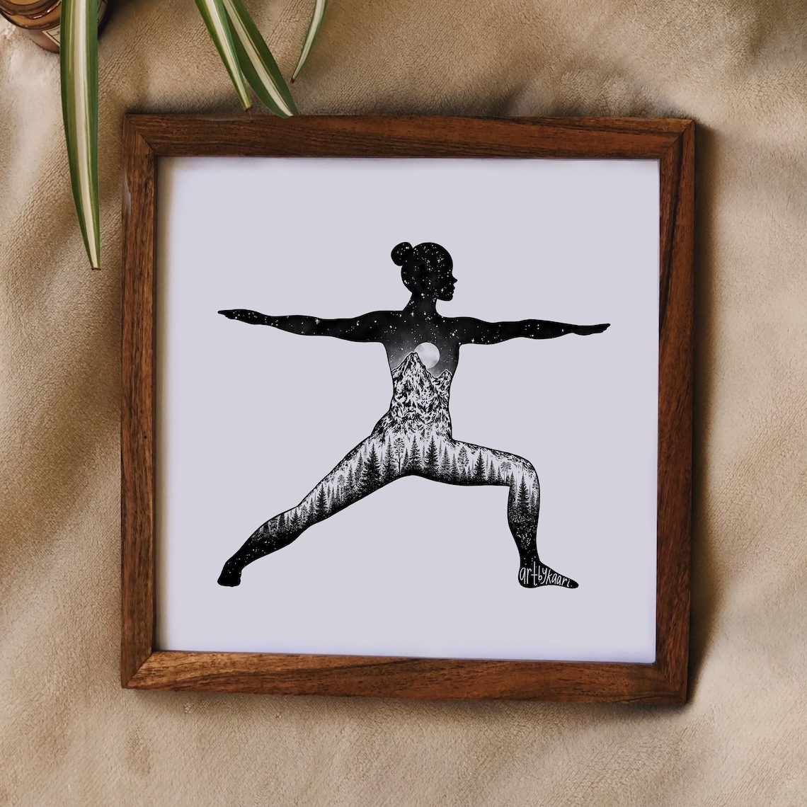 Art Print yoga Pose I Yoga Art Yogi Wall Art | Etsy