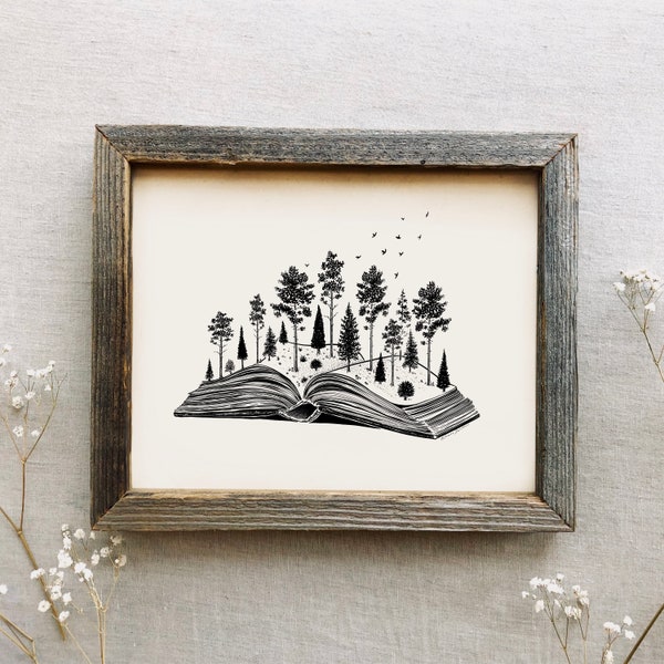 Book Art Print - Etsy