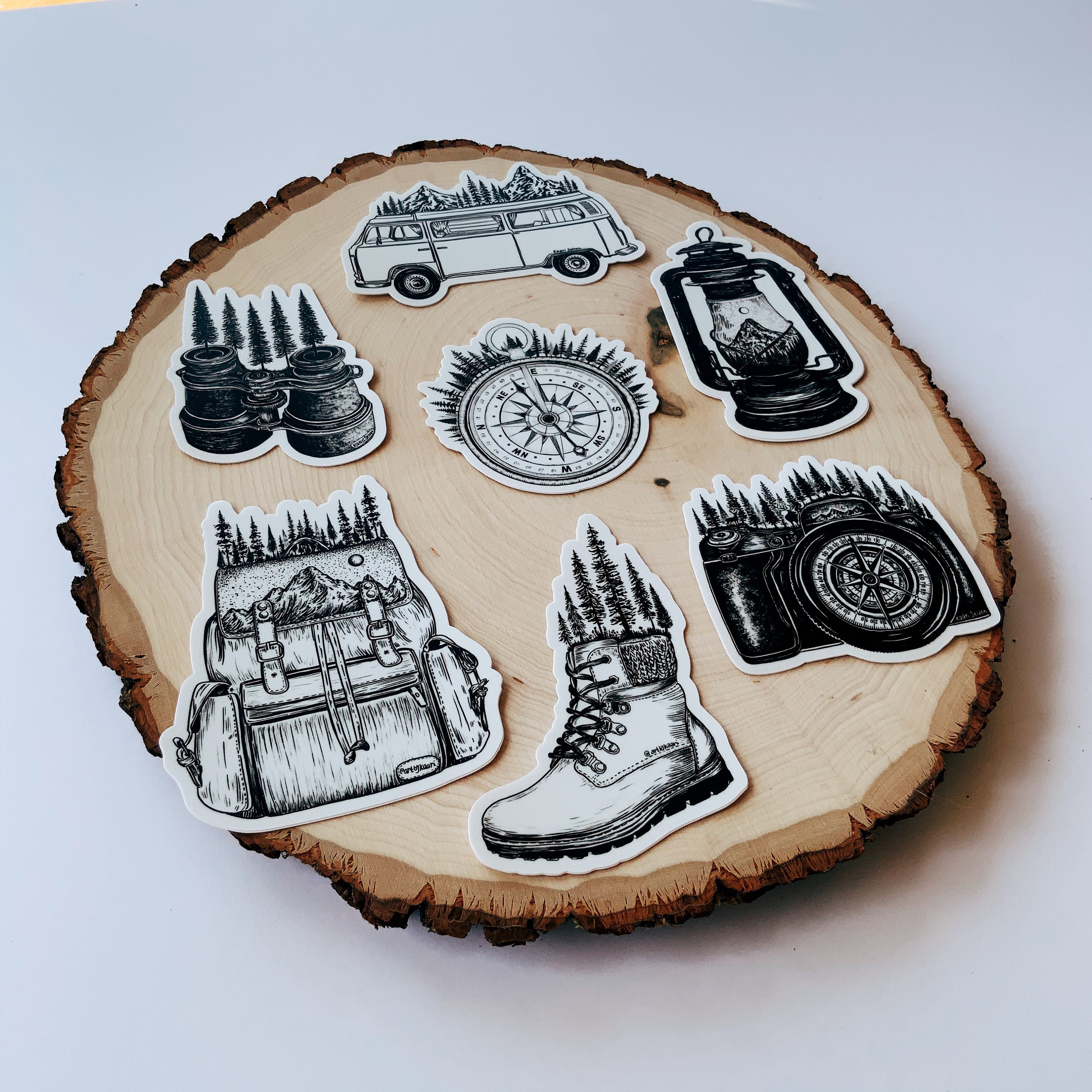 Wanderlust Sticker Decal Pack set of 7 Waterproof vinyl | Etsy