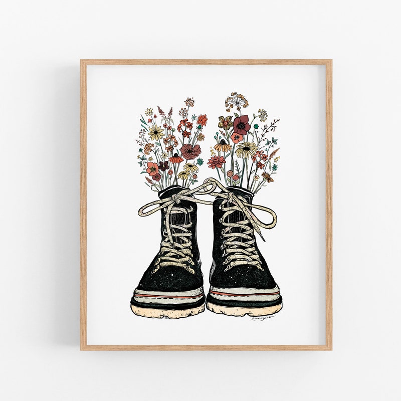 Flower Drawing - Etsy