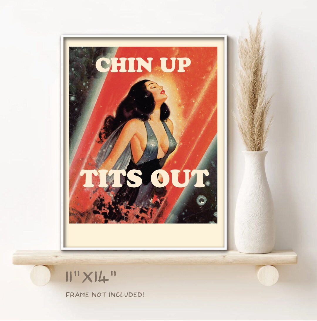 SPACE TITS OUT Unframed Wall Art Print 11X14 - Etsy