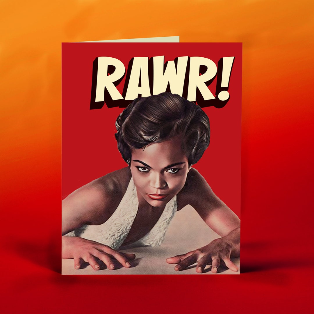 EARTHA KITT RAWR Women Empowerment, Support, Girls Rule, Greeting Card for Cool Women, - Etsy