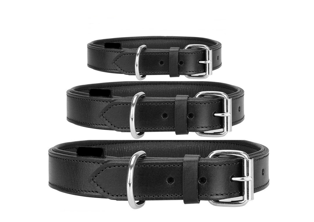 Personalised UK Handmade Real Soft European Leather Dog Collar - Etsy