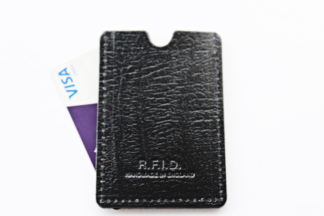 Minimalist RFID Wallet Real Leather Wallet Genuine Leather - Etsy