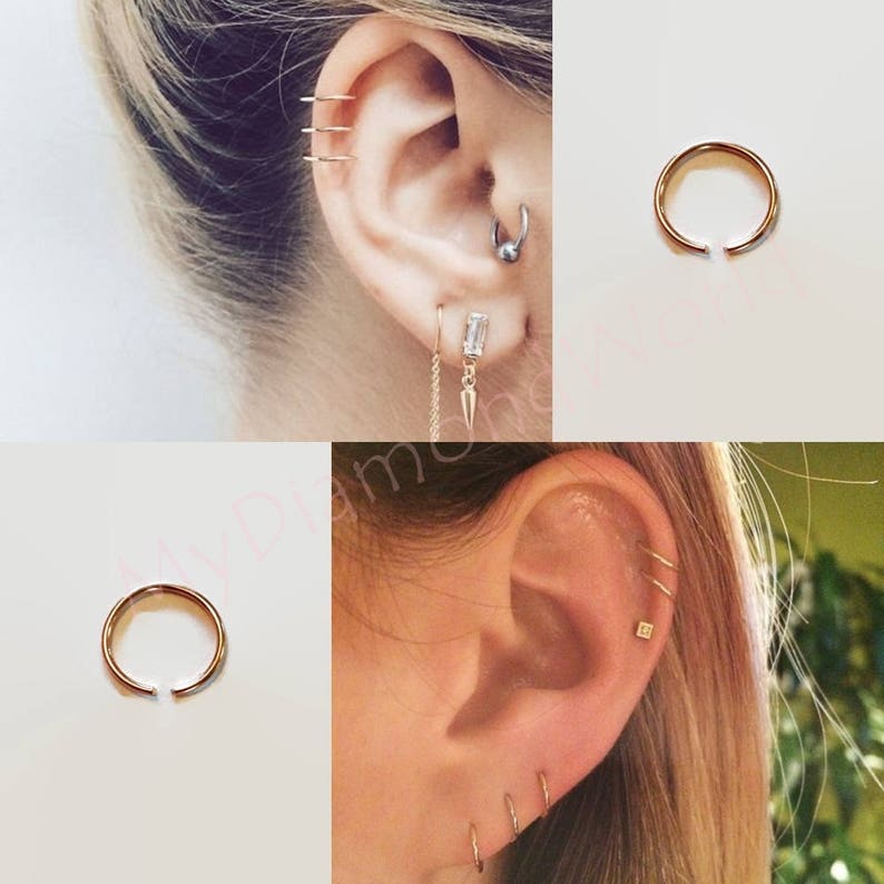 Conch Earring Helix Ring Hoop | Etsy