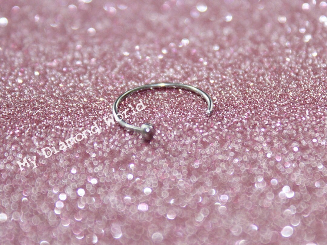 8mm Simple Small Nose Stud Ring, Nose Hoop, Cartilage Hoop Ring, Nose ...