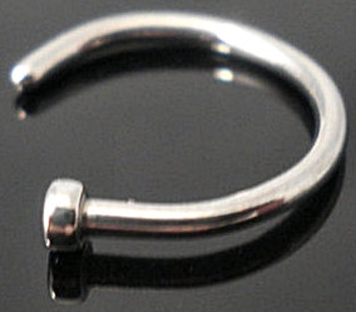 Handcrafted Silver Nose Ring Simple Nose Ring Nose Stud | Etsy