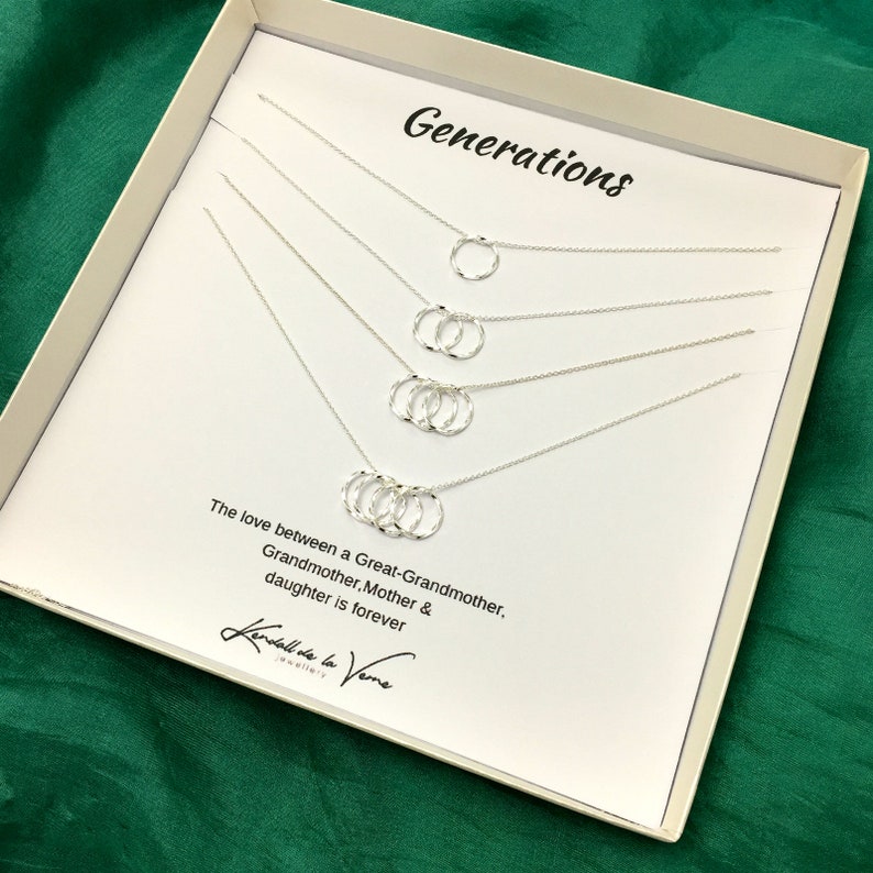 Generations Necklace Set Sterling Silver Family Necklace - Etsy