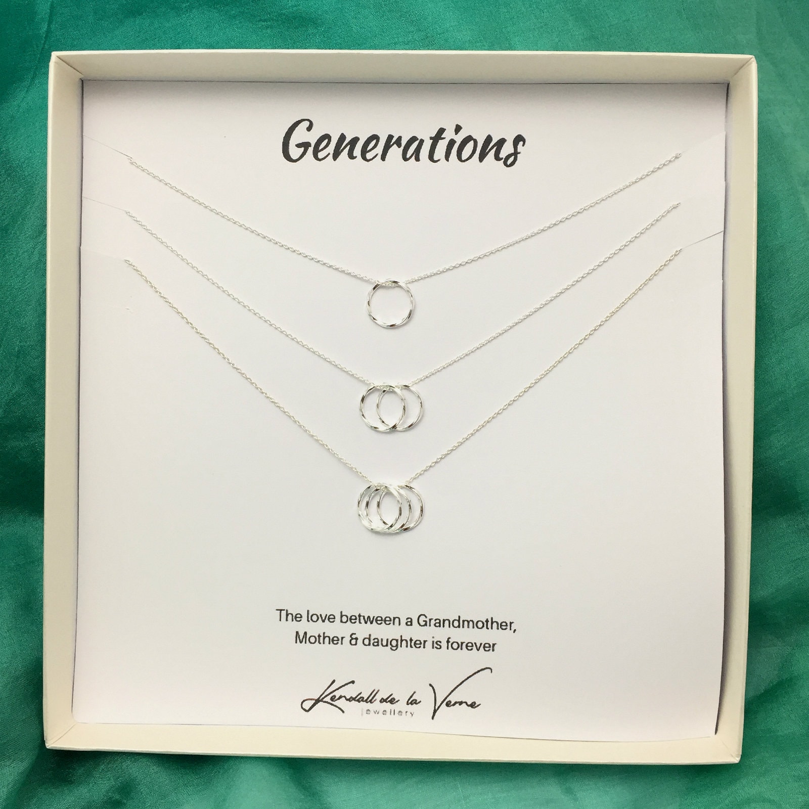 Generations Necklace Set Sterling Silver Family Necklace - Etsy