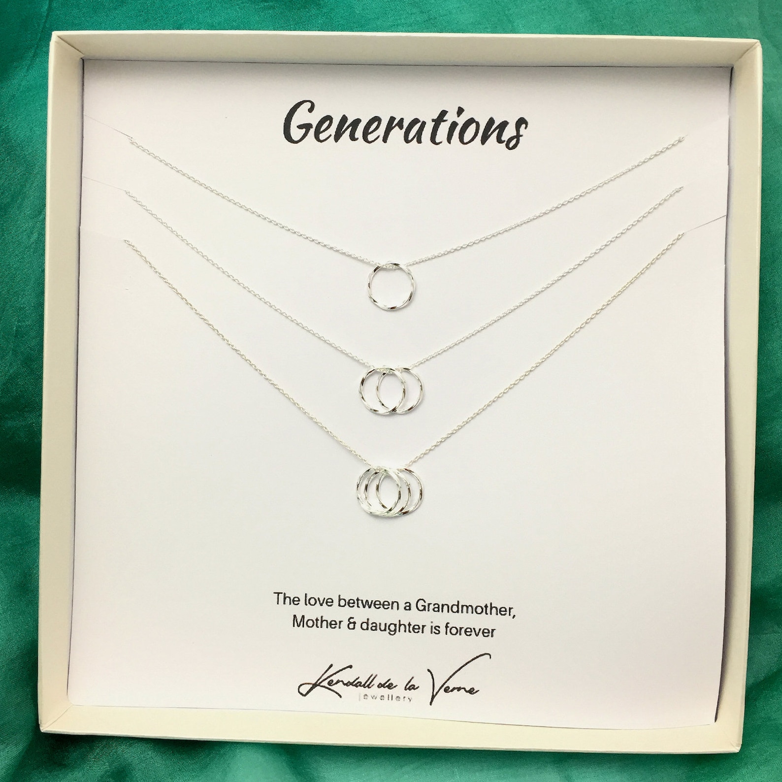 Generations Necklace Set Sterling Silver Family Necklace - Etsy