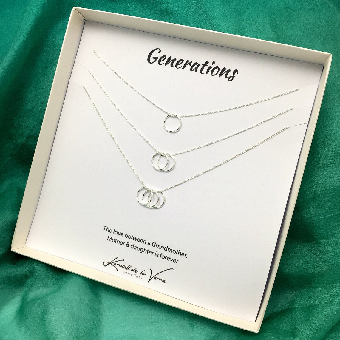 Generations Necklace Set Sterling Silver Family Necklace - Etsy