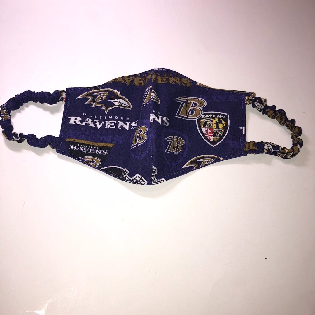 Face Mask Covering Baltimore Ravens 3 Layer - Etsy
