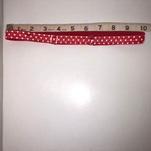 Cochlear Implant Headband Adjustable Headband Red With White Hearts - Etsy