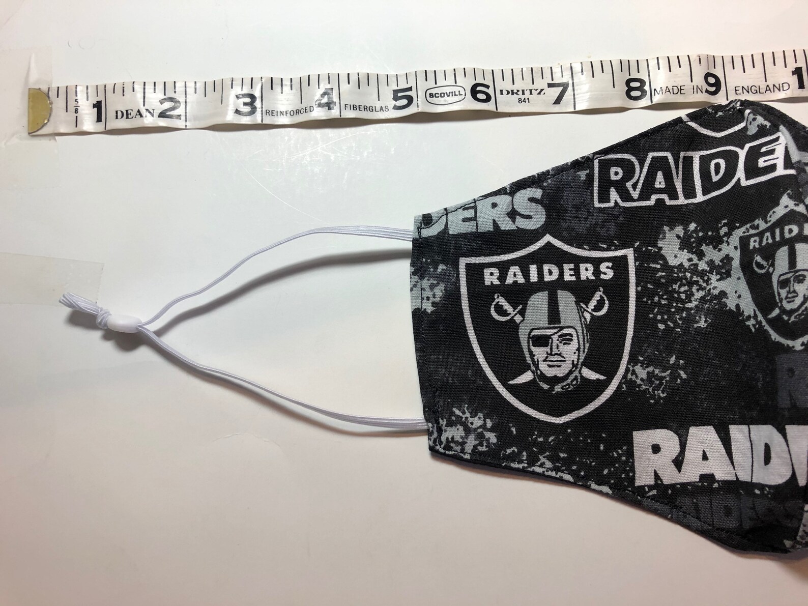 Face Mask Covering Raiders Adjustable Elastic Straps 2 Layer - Etsy