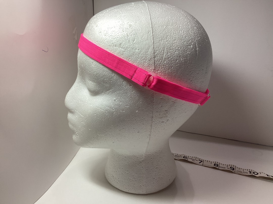 Cochlear Implant Hearing Aid Adjustable Headband Neon Pink Matte Finish ...