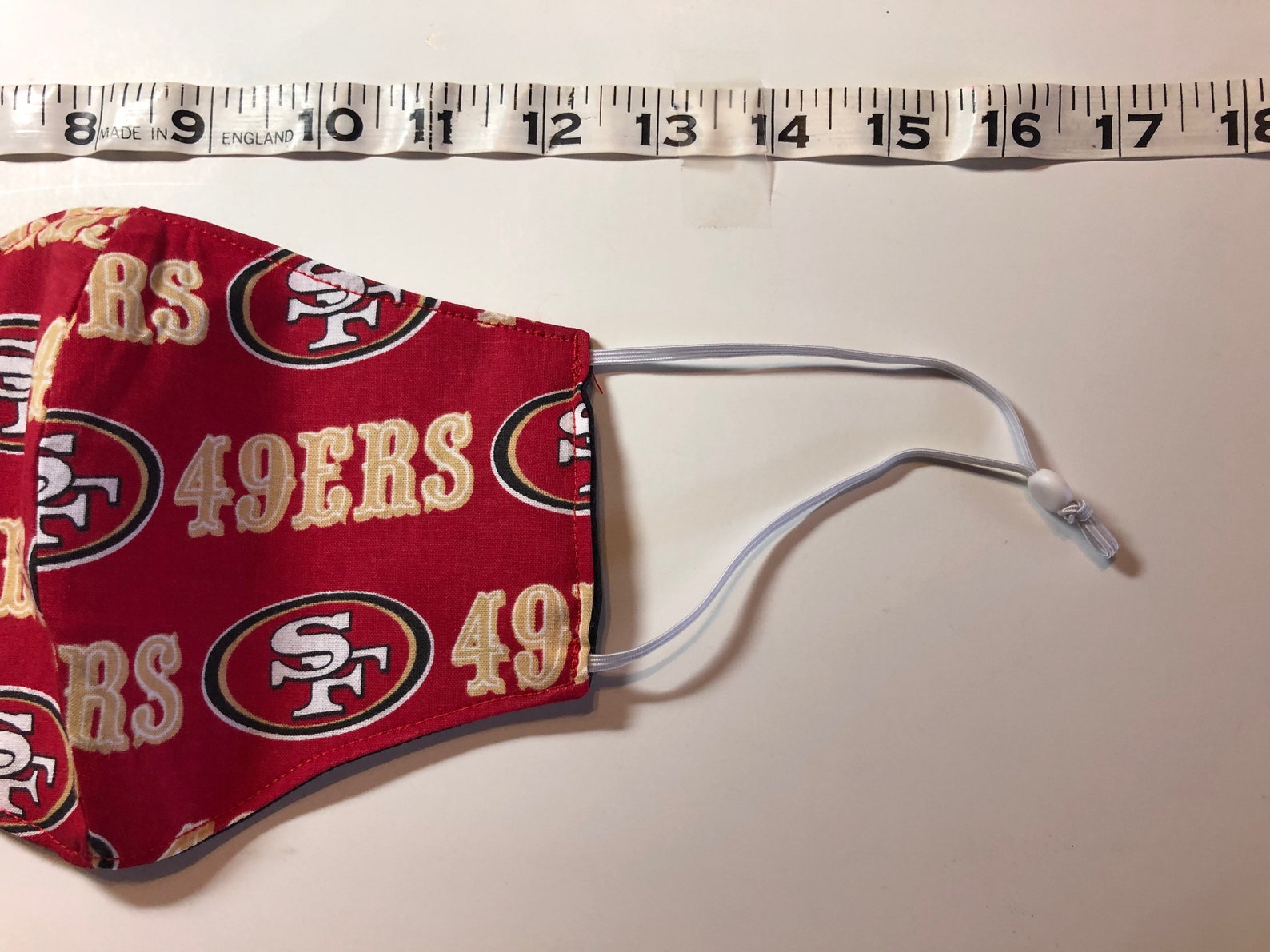 San Francisco 49ers Face Mask Covering 2 Layer Adjustable Elastic Strap ...