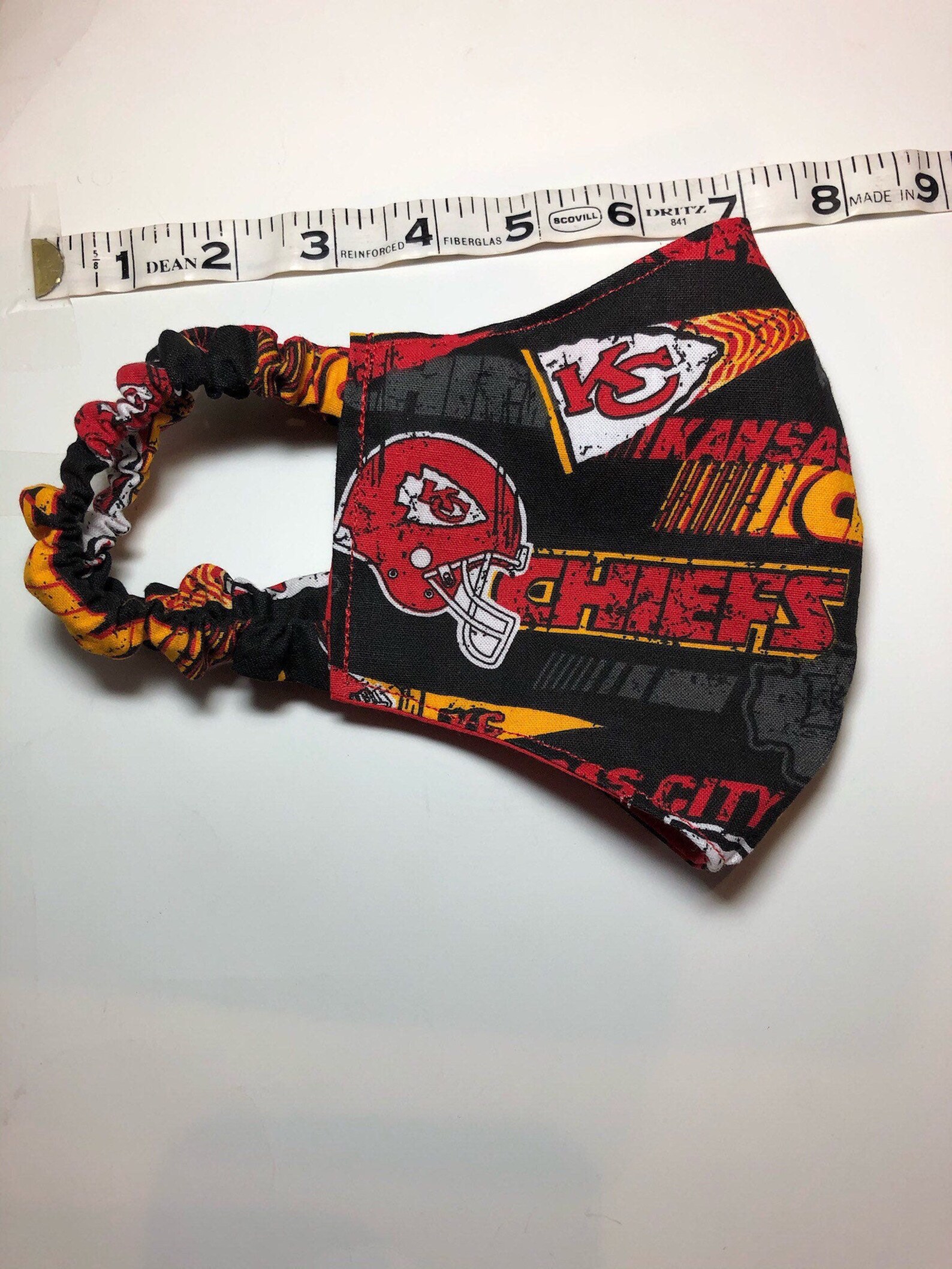 Face Mask Covering KC Chiefs 3 Layer Filter Pocket - Etsy
