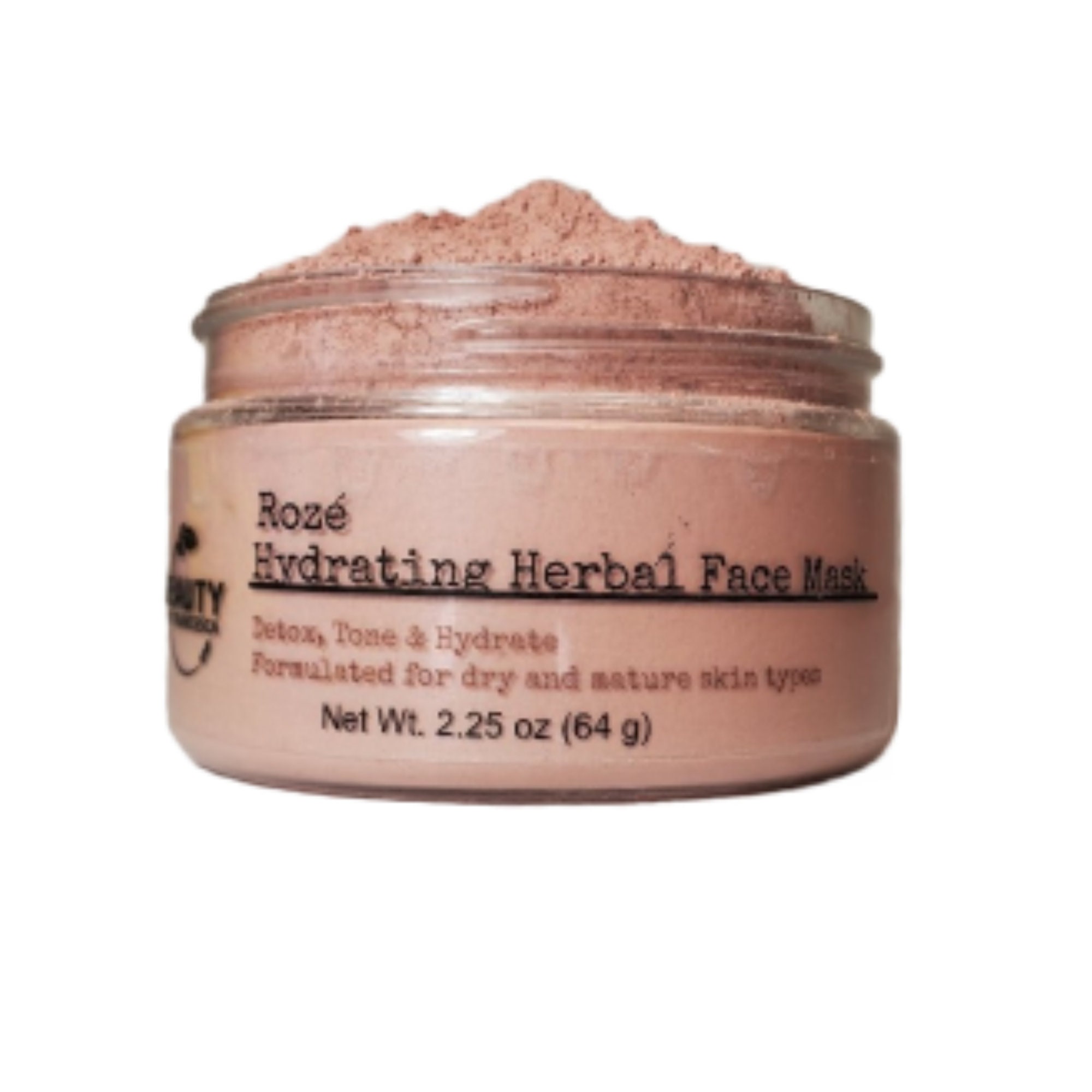Rose Anti-aging Hydrating Herbal Face Mask, Nourishing Clay Mask With ...