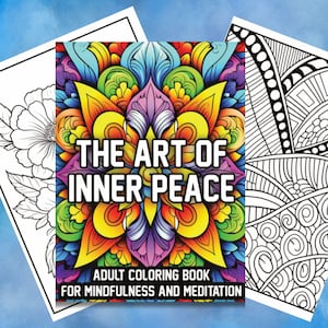 The Art of Inner Peace | 50 Adult Coloring Pages for Mindfulness and ...
