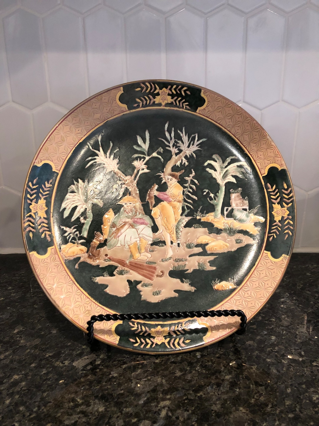 Andrea by Sadek Chopsticks Plate Vintage 70s - Etsy