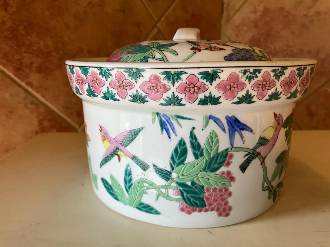 Williams Sonoma Grand Cuisine Casserole Dish Vintage Chinoserie Style ...