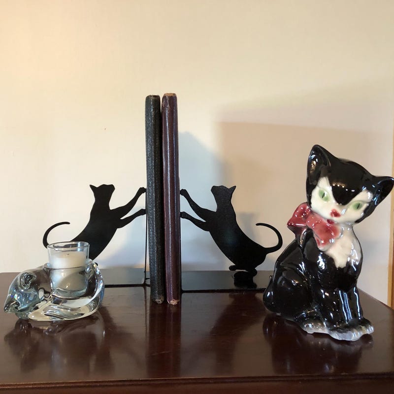 Cat Bookends - Etsy