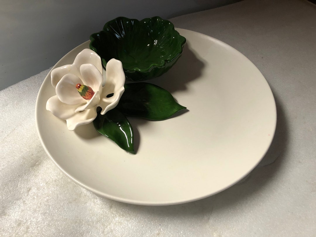 Cali Pottery Magnolia Dip Serving Platter - Etsy