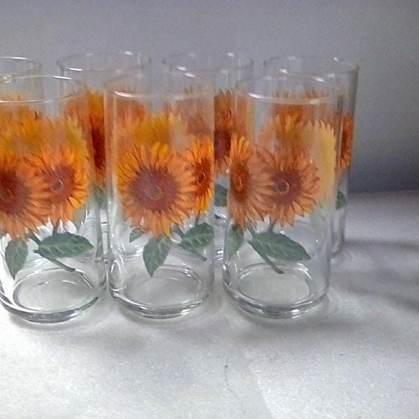 Sunflower Glasses - Etsy