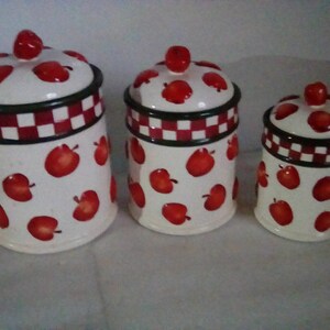 Apple Canisters - Etsy