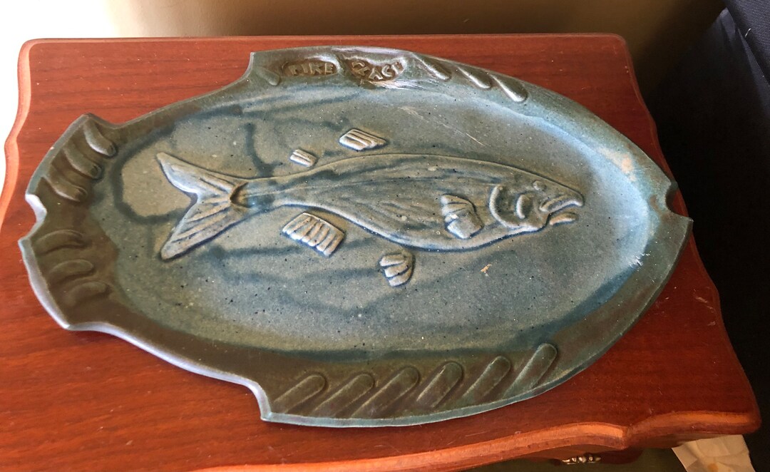 Pike Place Market Pottery Fish Platter 1970s - Etsy