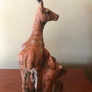 Vintage Deer Buck and Doe Figurines Statues - Etsy