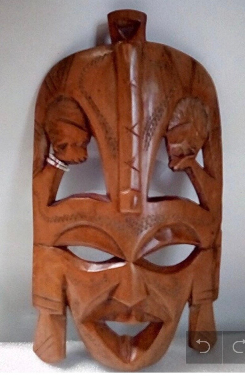 African Tribal Wood Masks Wall Decor - Etsy